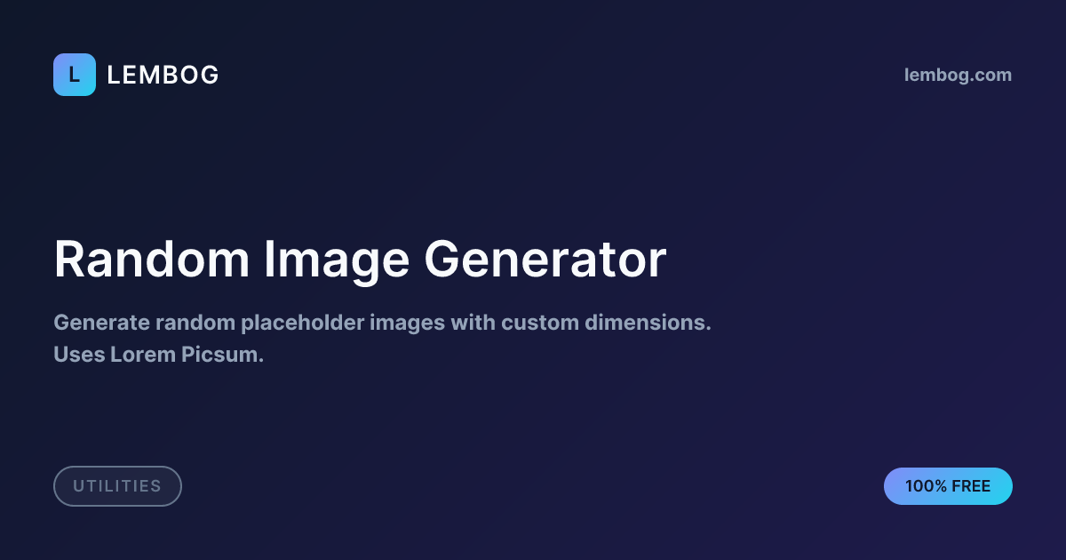 Random Image Generator - Placeholder Images | Lembog